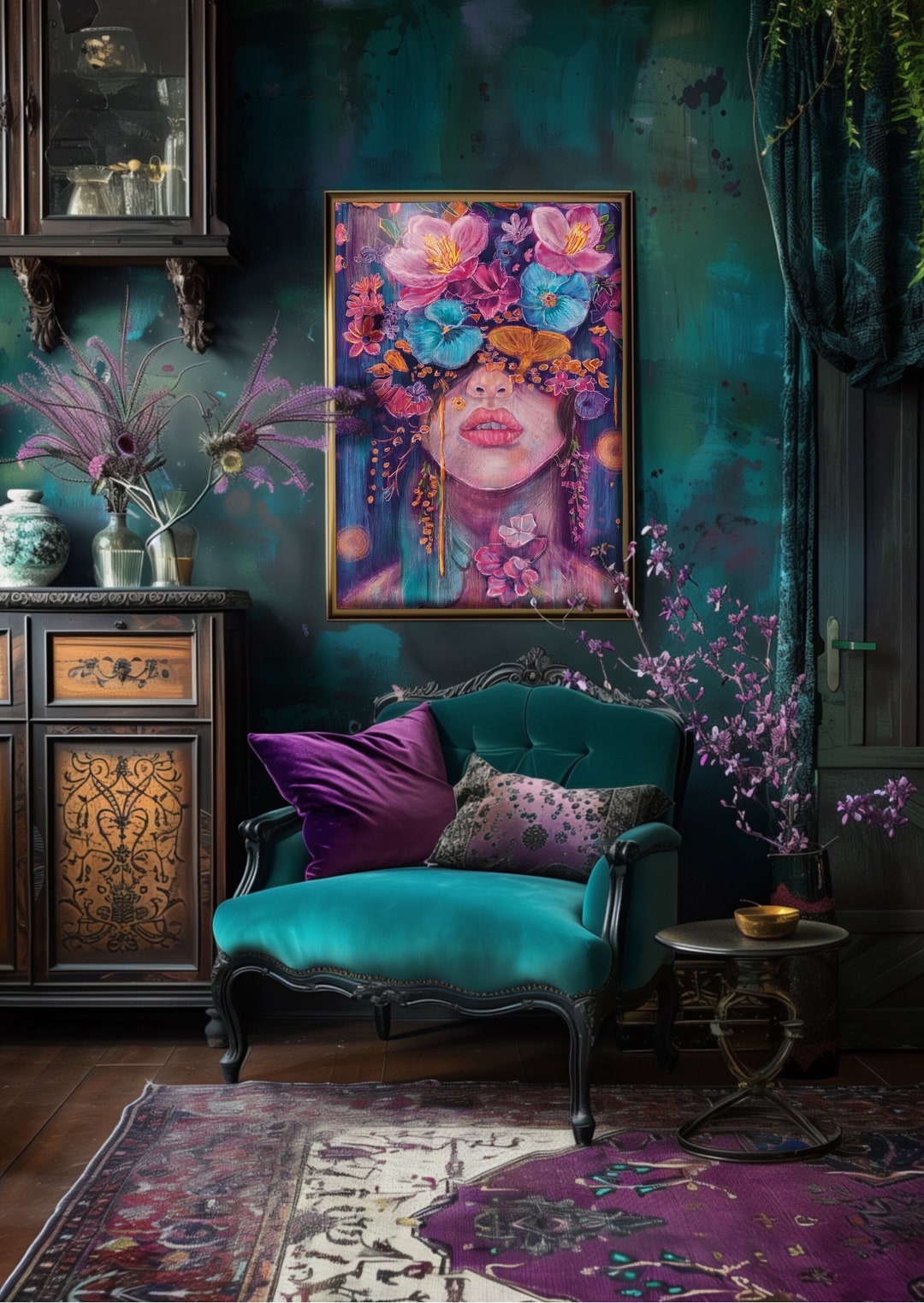 Pythia Oracle of Delphi Surreal Abstract Oil Paint Fantasy Mytholgy Art ...