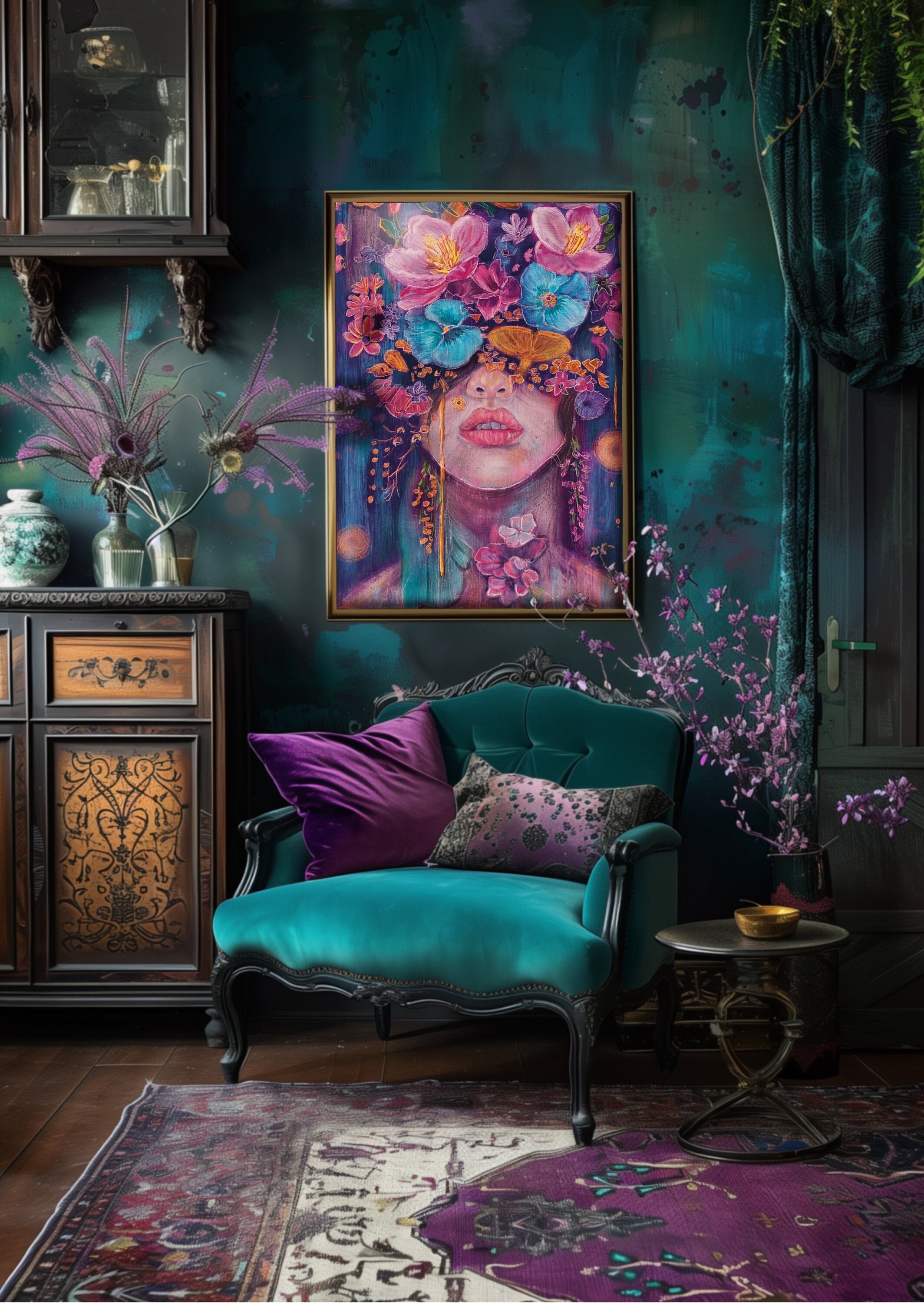 Pythia Oracle of Delphi Surreal Abstract Oil Paint Fantasy Mytholgy Art ...