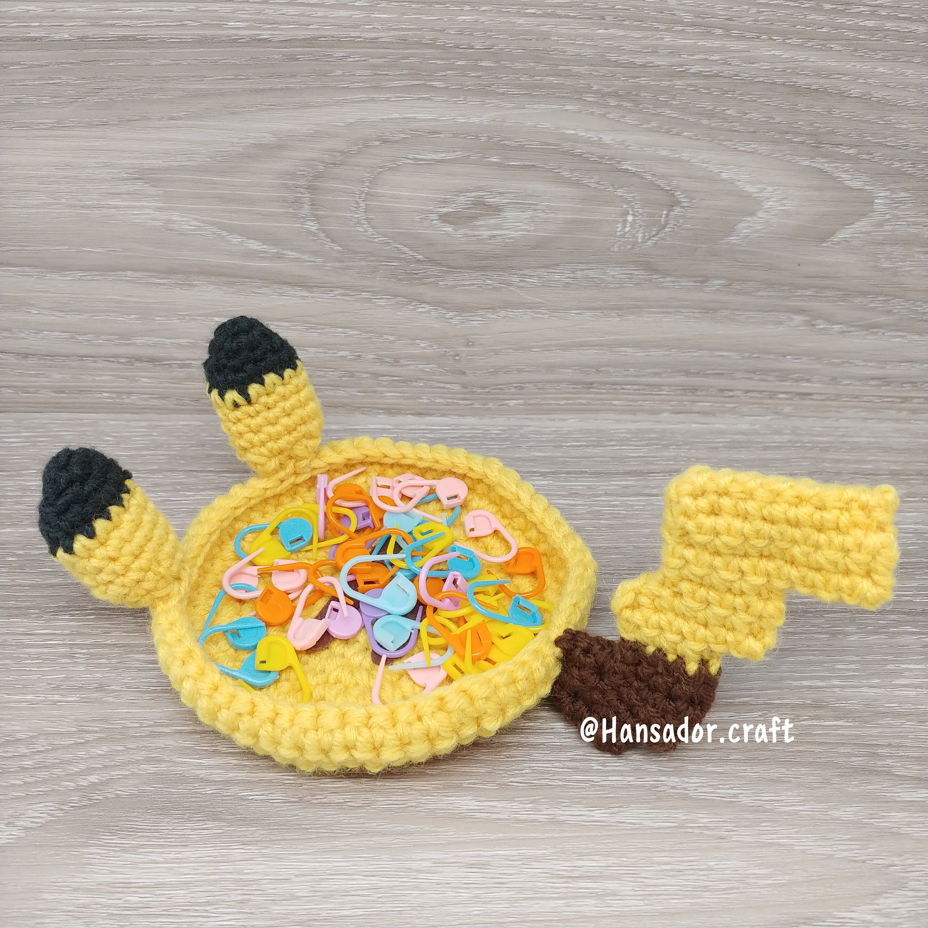 Crochet Pattern Pikachu Coaster | Crochet Pokémon | Amigurumi Pattern ...