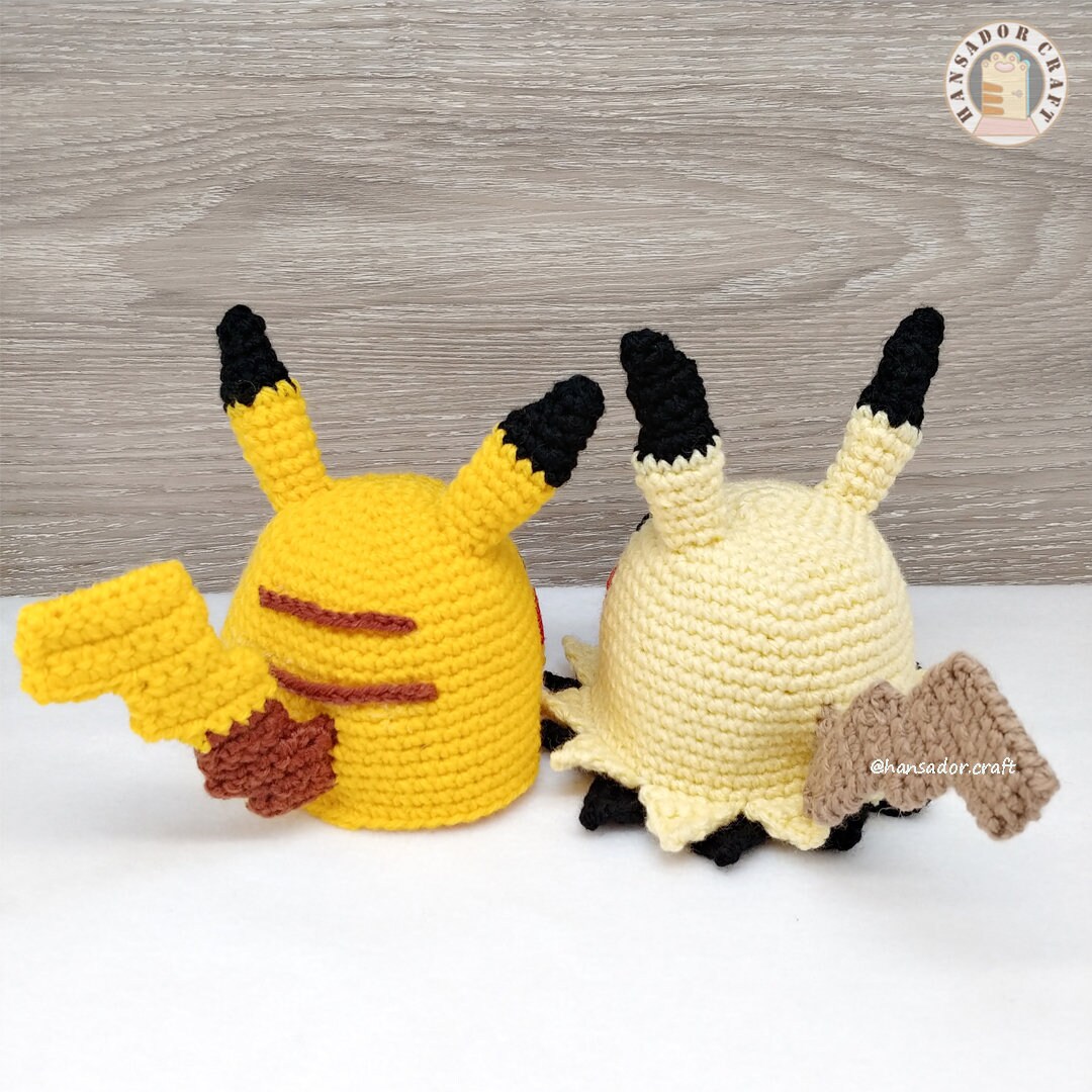 Crochet Pattern Reversible Pikachu & Mimikyu | Crochet Pokémon ...