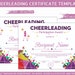 Certificate of Cheerleading, Cheerleading Certificate and Coach ...