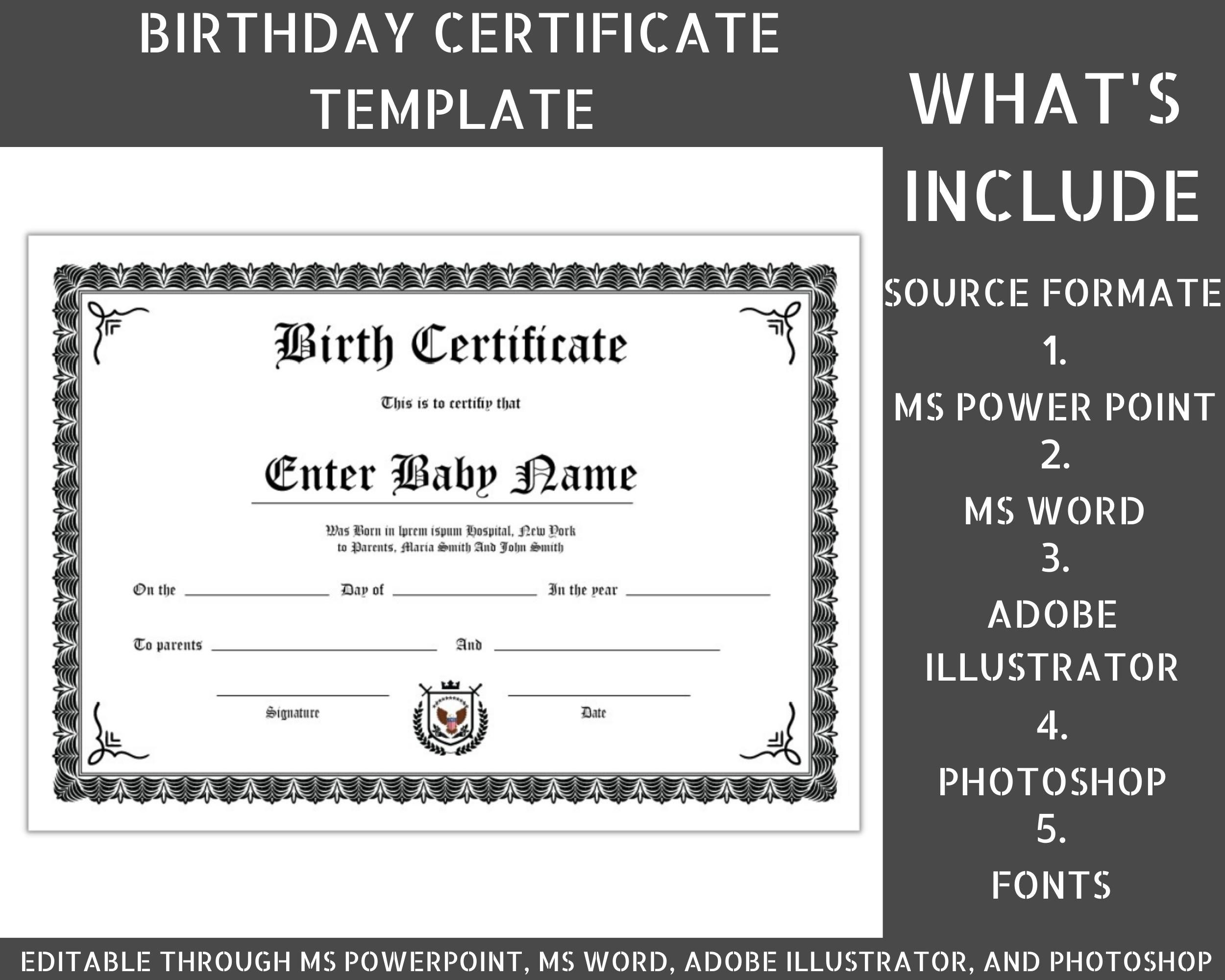 Minimalist Birth Certificate Certificate Of Birth Printable Birth minimalist-birth-certificate-certificate-of-birth-printable-birth