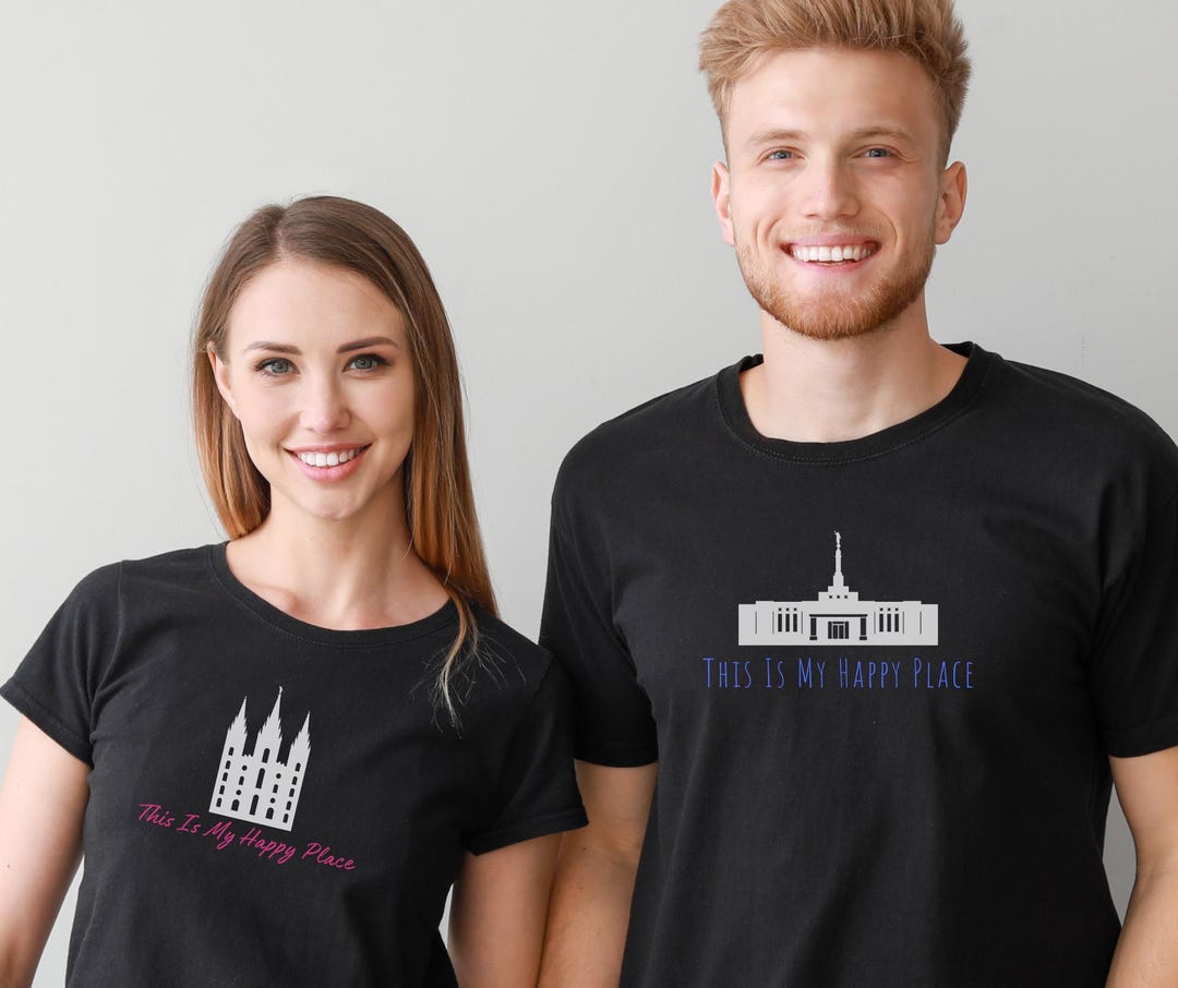 LDS Shirts, Custom LDS Temple T-shirt, This is My Happy Place Shirt ...