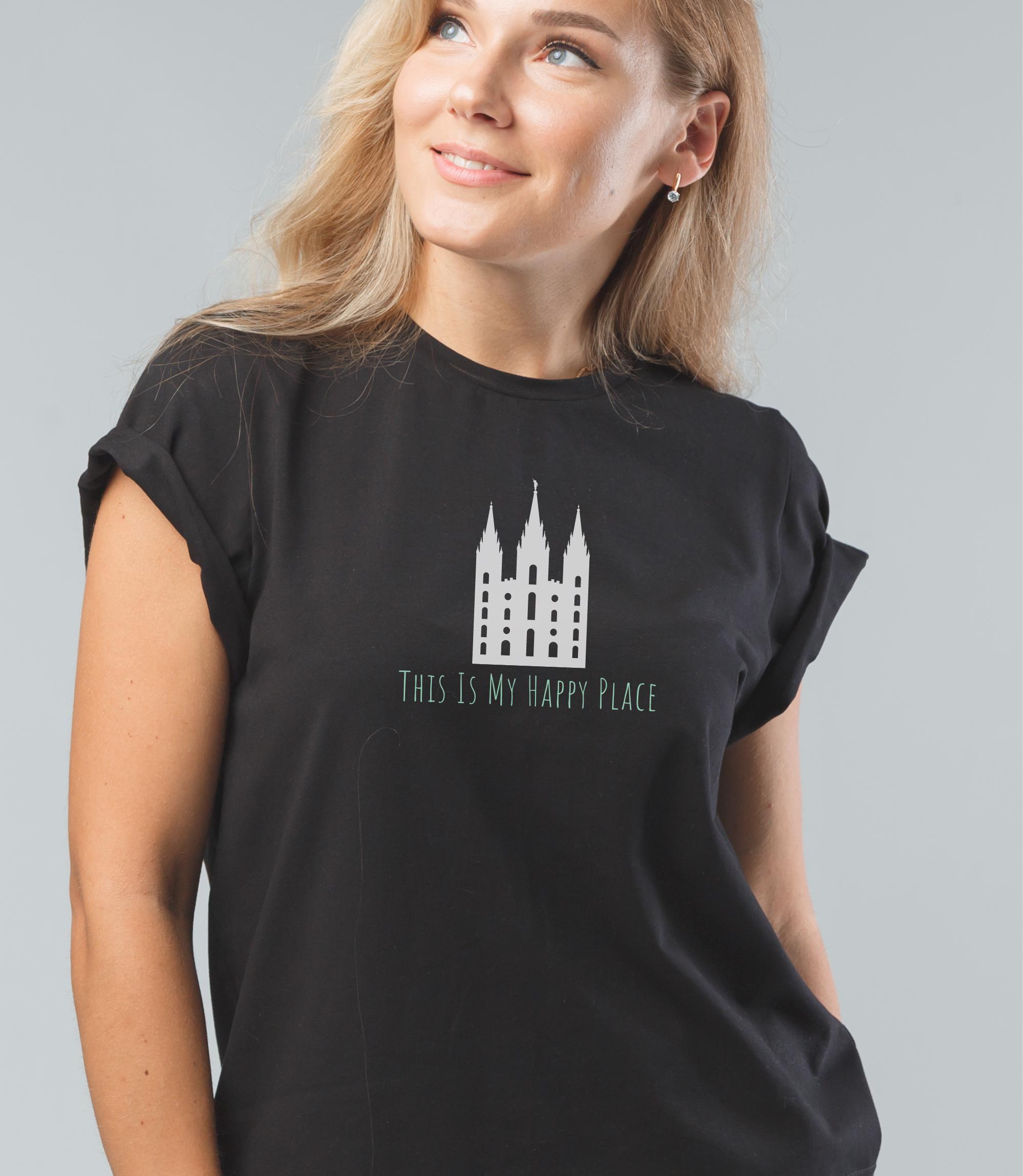 LDS Shirts, Custom LDS Temple T-shirt, This is My Happy Place Shirt ...