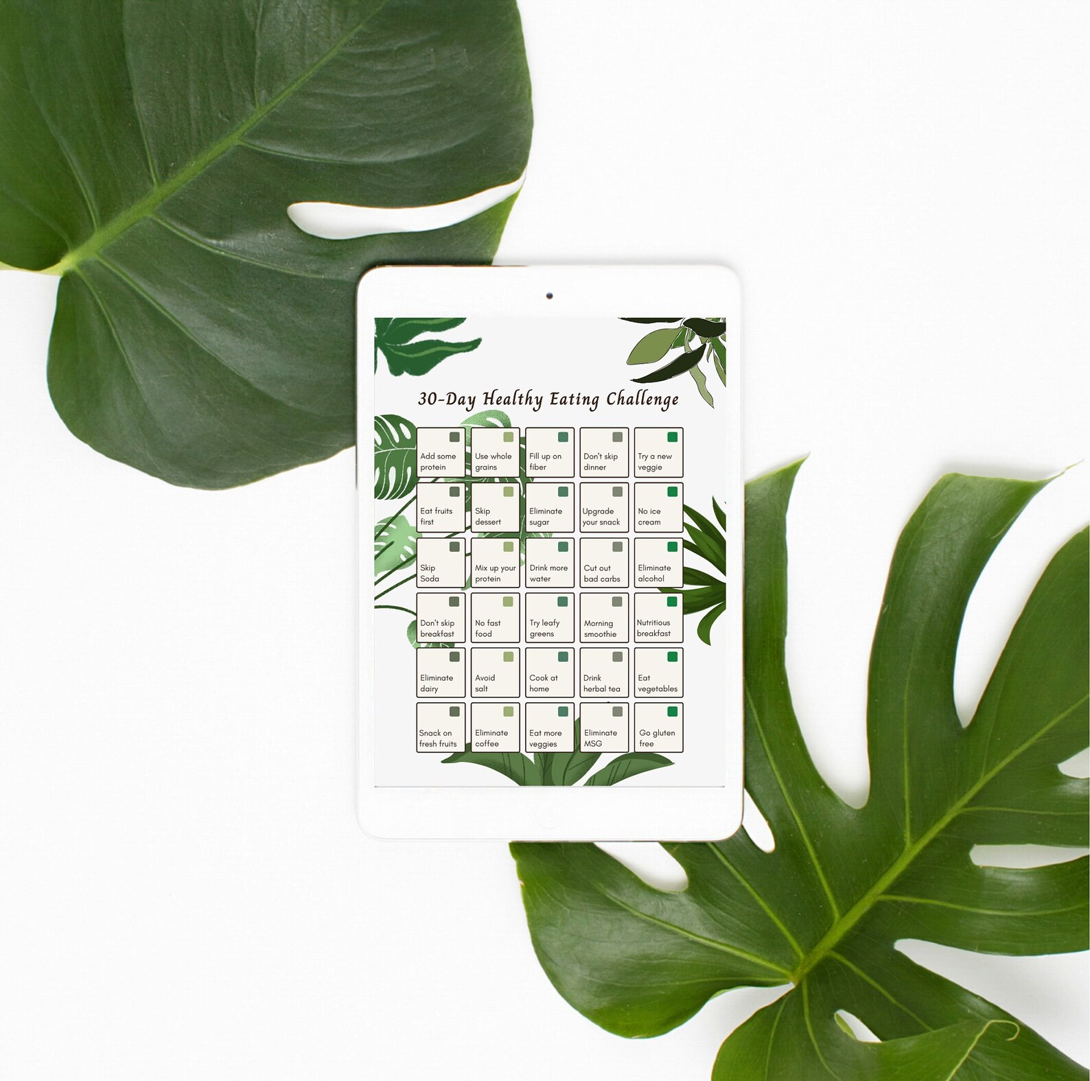 Digital Minimalist Meal Planner Combo | Printable Weekly Planner ...