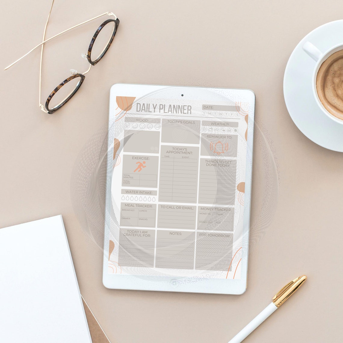 Minimalist Planner | Printable Daily Planner | Instant Download | Meal ...