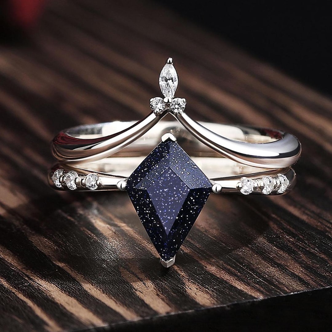Orion Nebula Ring Set Custom in Silver or Titanium, Women's Galaxy ...