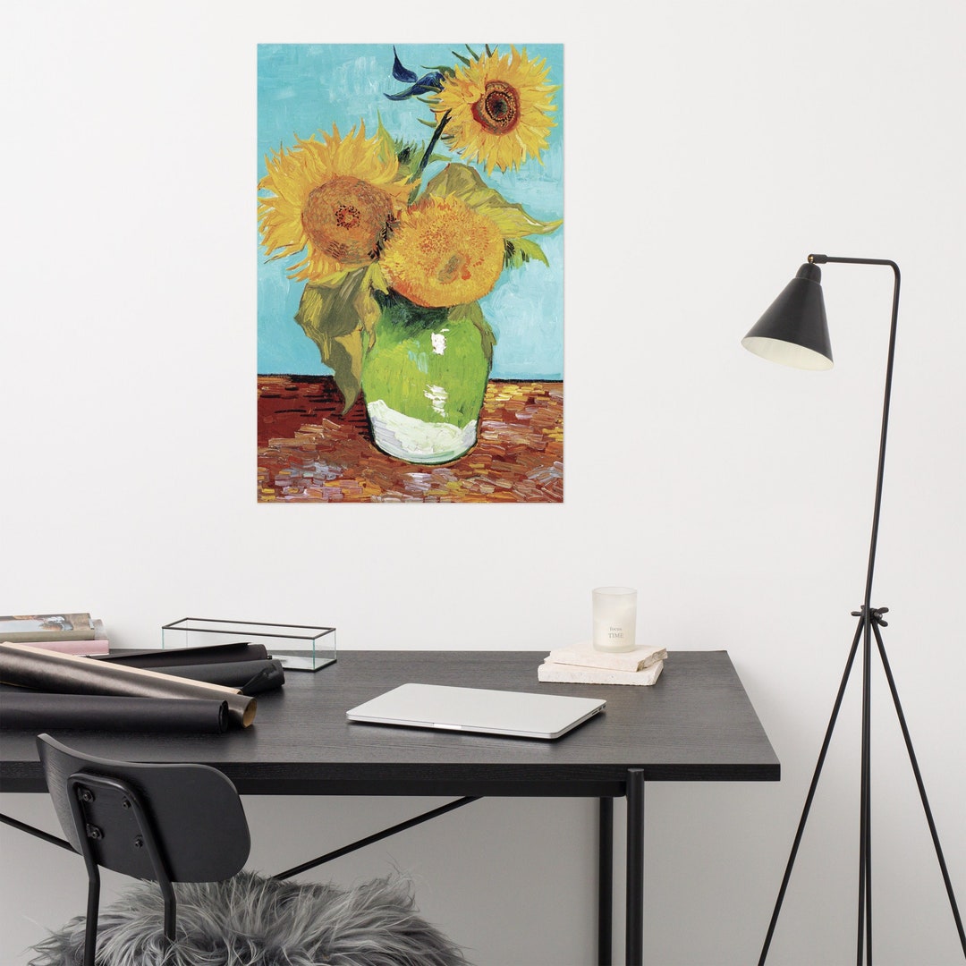 Vincent Van Gogh Sunflower Poster Print - Etsy
