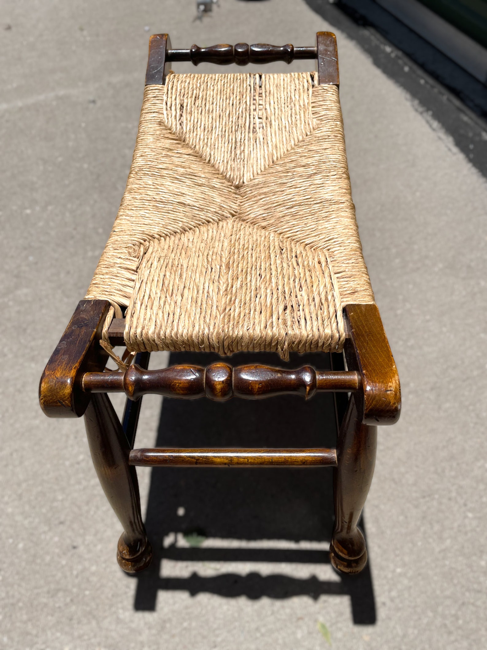 Antique Rush Seat Footstool in Fantastic Condition Vintage Furniture ...