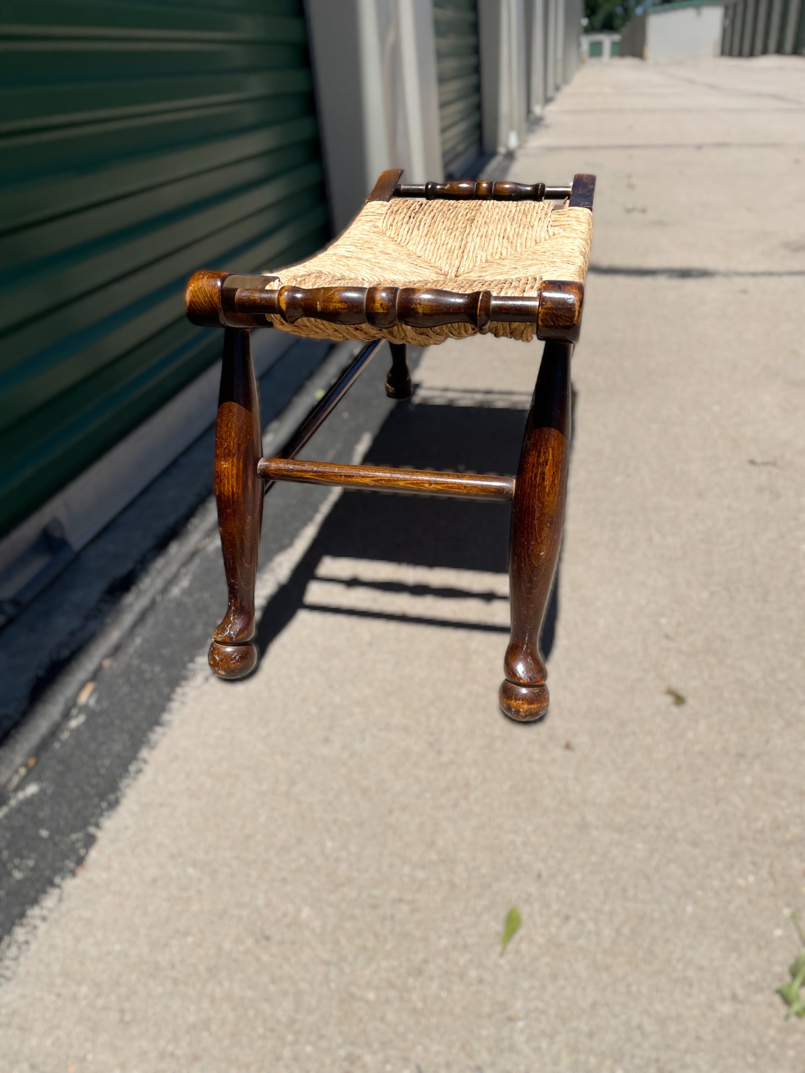 Antique Rush Seat Footstool in Fantastic Condition Vintage Furniture ...