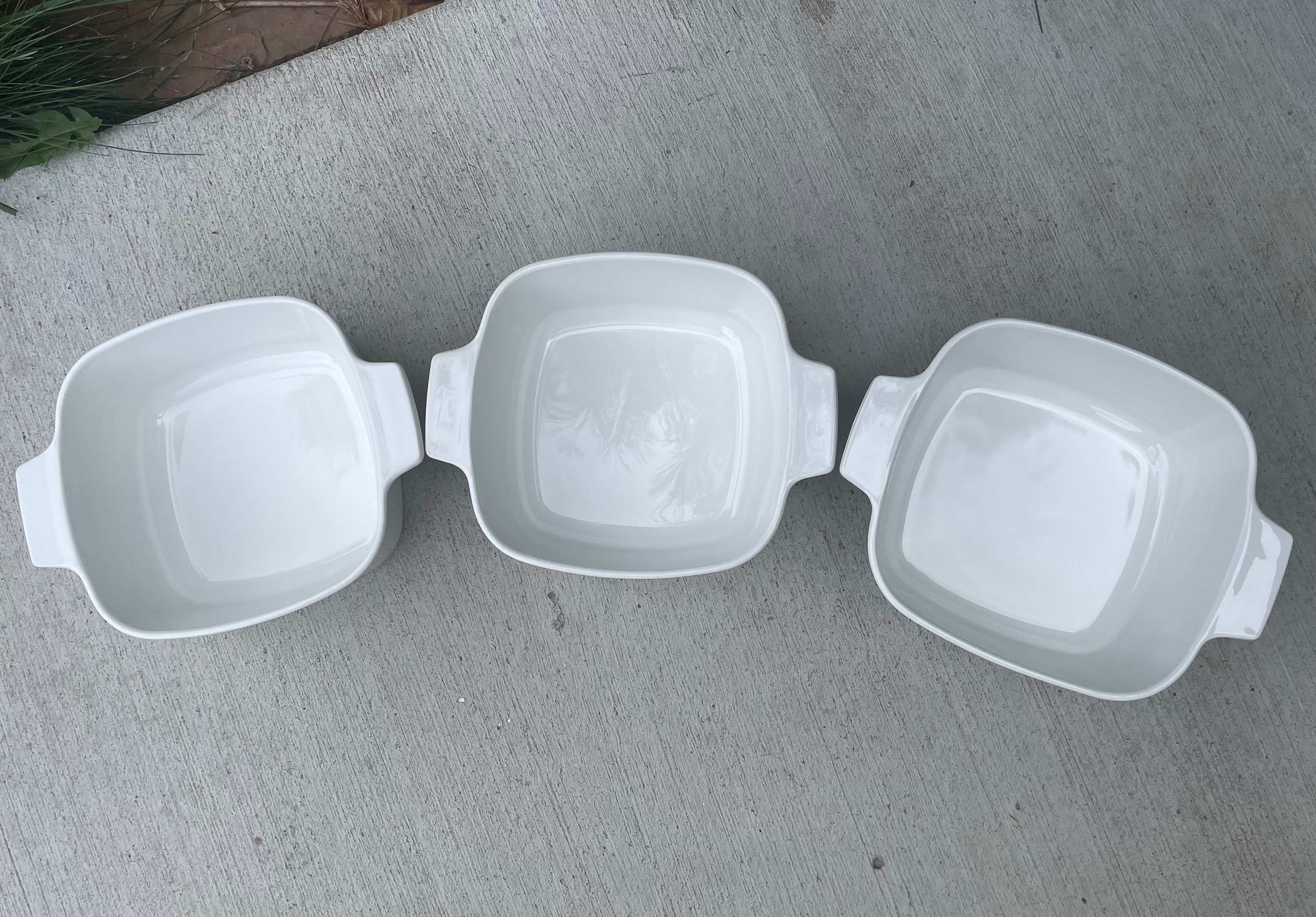 Corningware Dish Set Cornflower Blue Floral Pattern Vintage Set of 3 ...