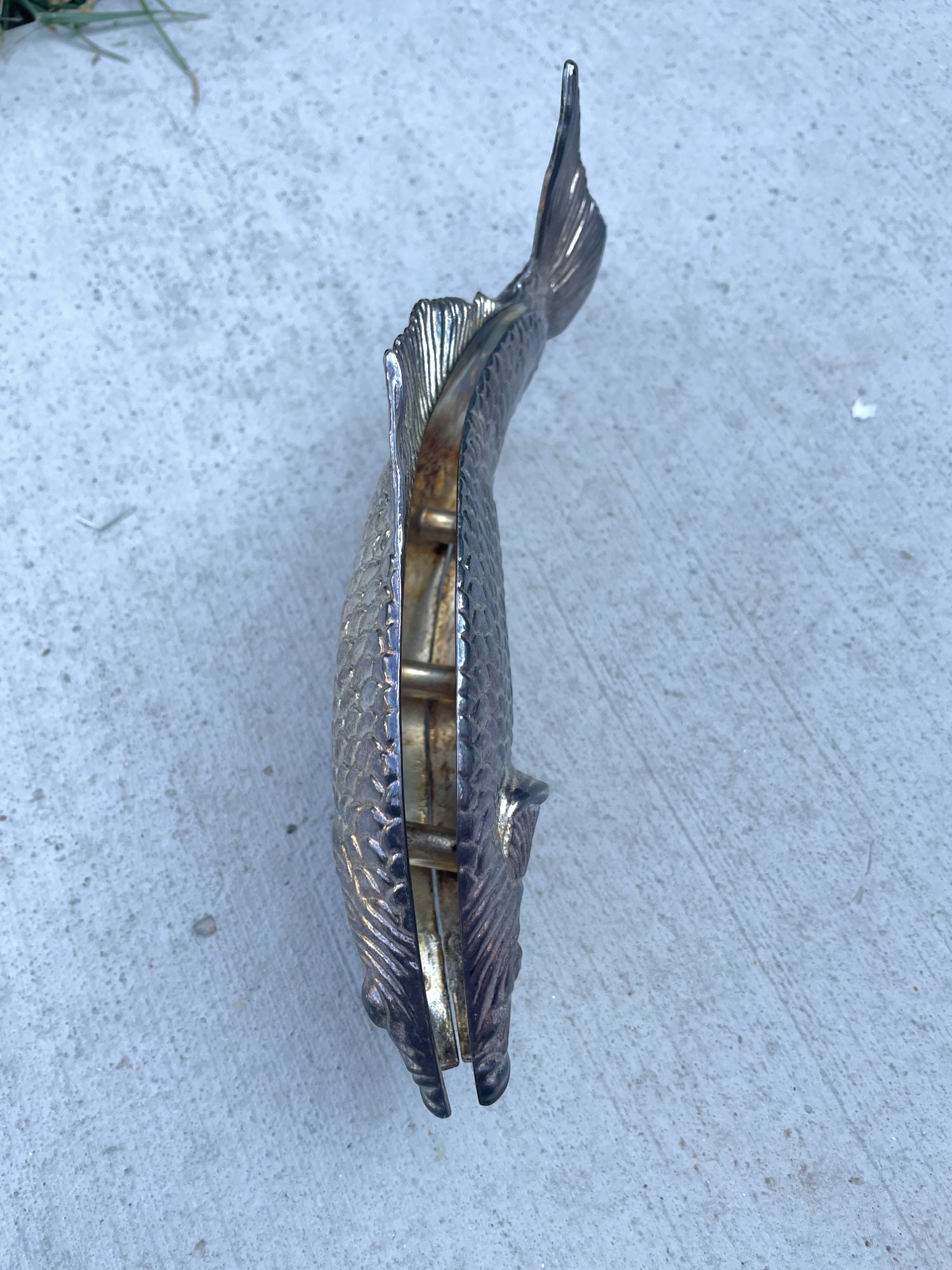 Vintage Koi Fish Letter Holder Silver Metal Napkin Holder 1960s Kitchen ...