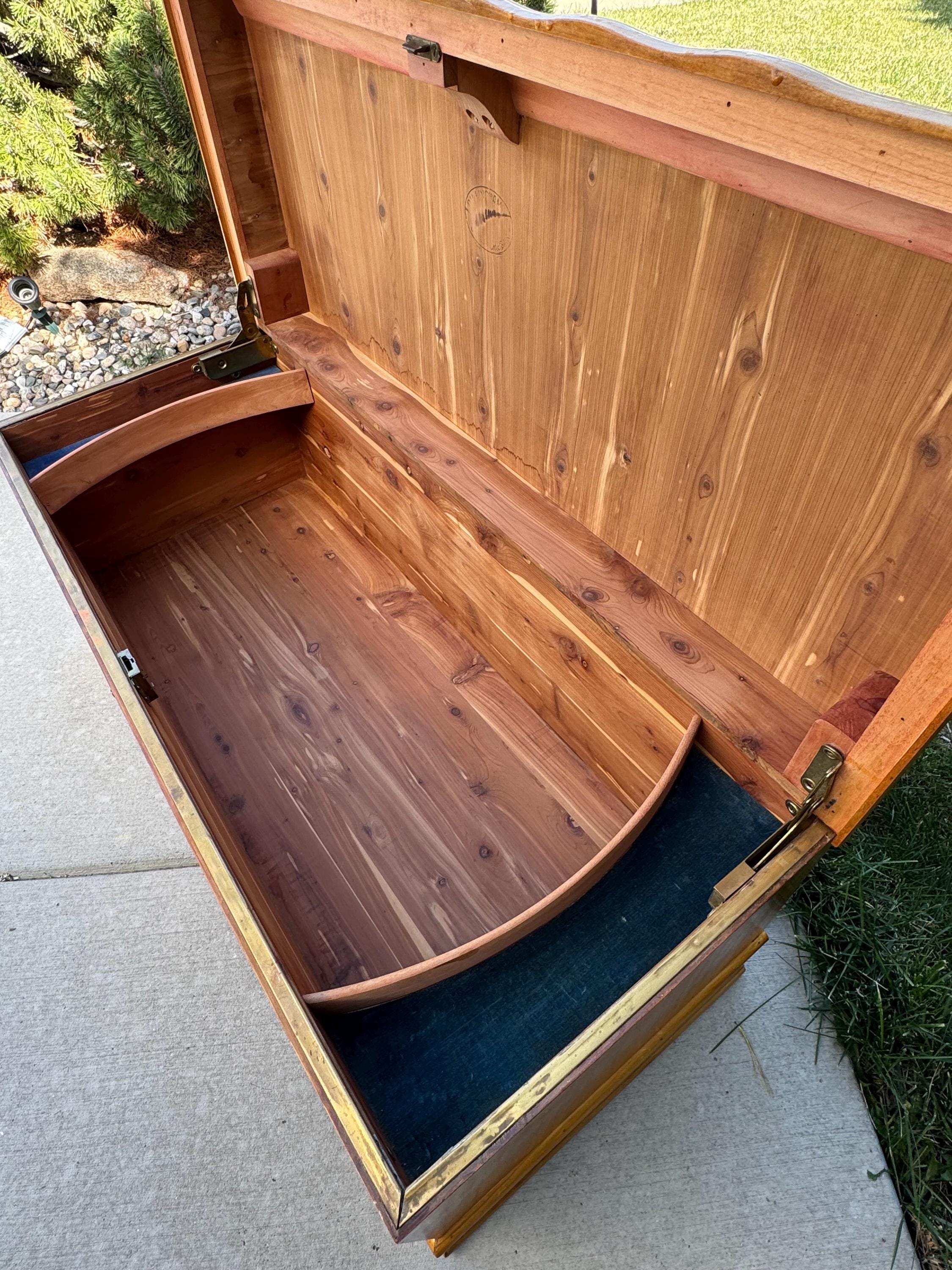 Antique Dillingham Waterfall Hope Chest – Bluebird Model (1920s–1940s ...