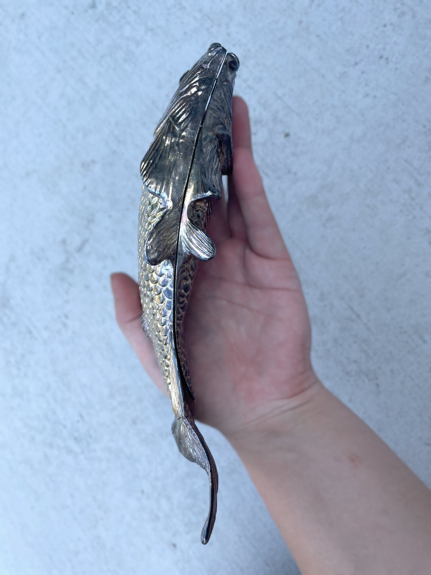 Vintage Koi Fish Letter Holder Silver Metal Napkin Holder - Etsy
