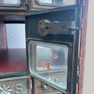 USPS Mailboxes Metal and Brass P.O. Mailbox Cabinet Vintage With ...