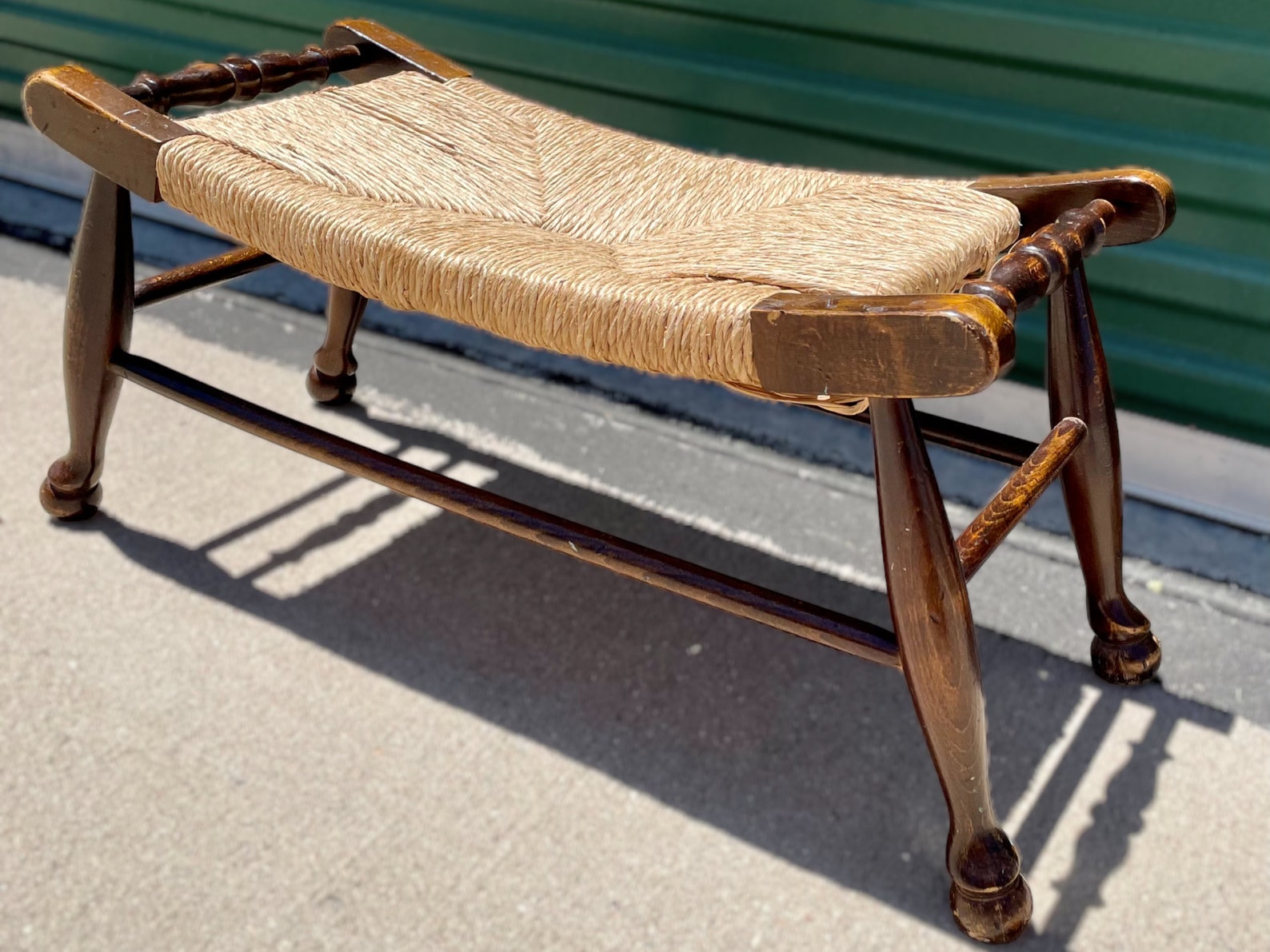 Antique Rush Seat Footstool in Fantastic Condition Vintage Furniture ...