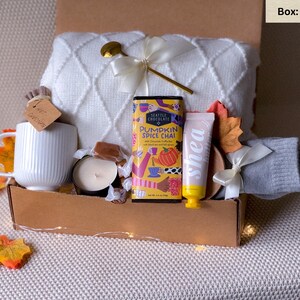 Classy Gift Basket for Women, Cozy Gift Box With Blanket, Socks, Candle ...