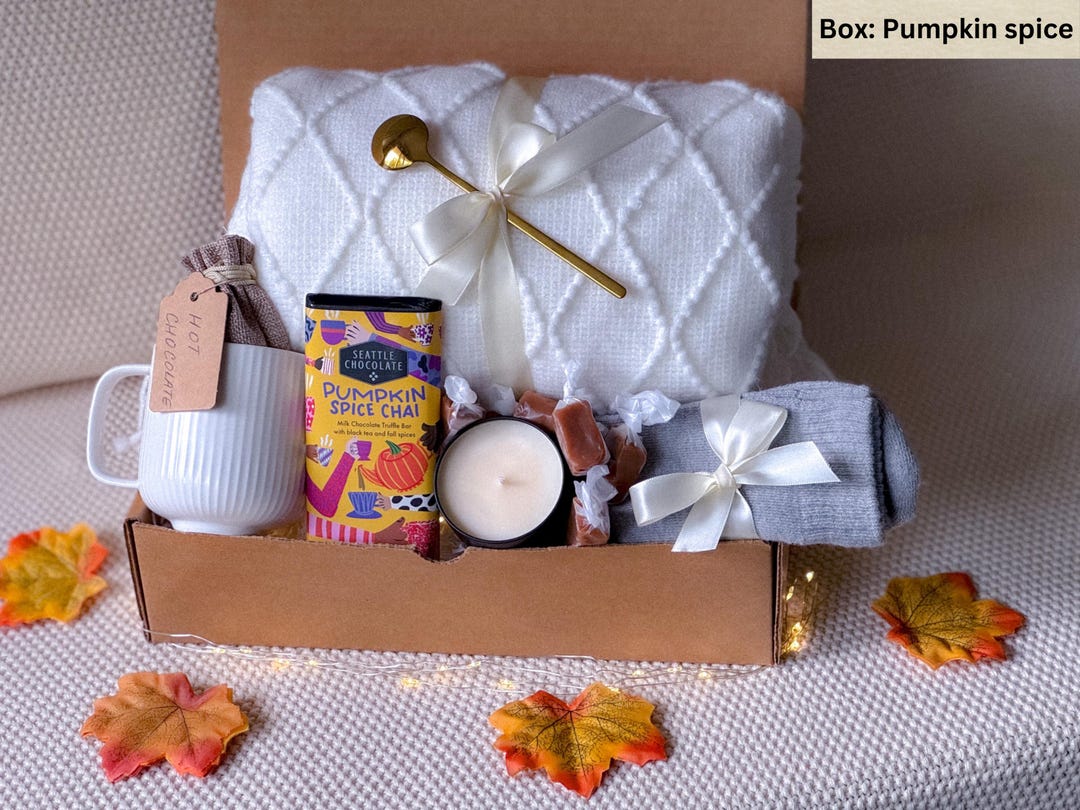 Hug in a Box, Fall Gift Box, Fall Care Package, Self Care Gift Box ...