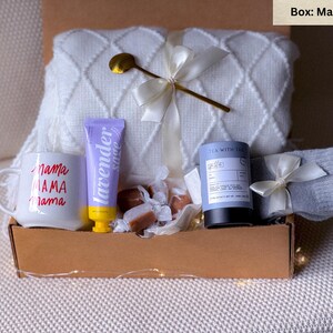 Classy Gift Basket for Women, Cozy Gift Box With Blanket, Socks, Candle ...