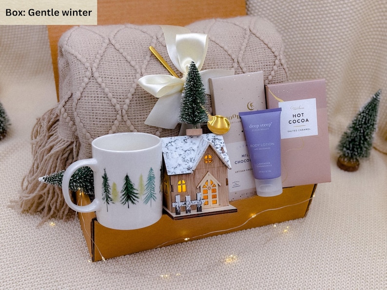 Deluxe Holiday Gift Box, Christmas Gift Idea, Warm & Winter Gift Box ...