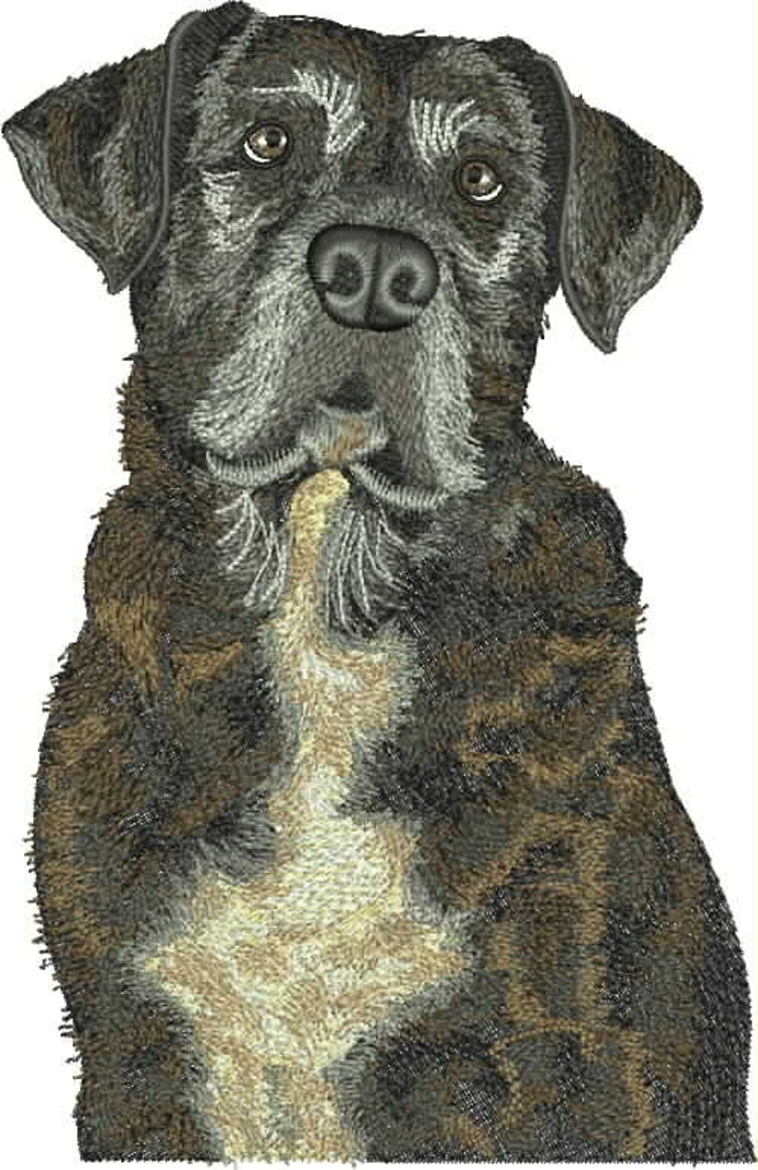 Machine Embroidery File - Dog Head - Dog Portrait - Mastiff - Puppy ...