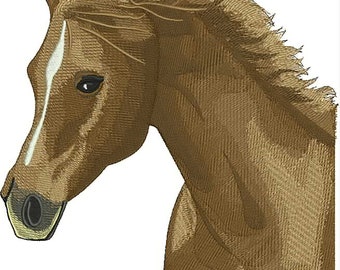 Machine Embroidery Horse Head Design File - Equine Farm Rodeo Western ...