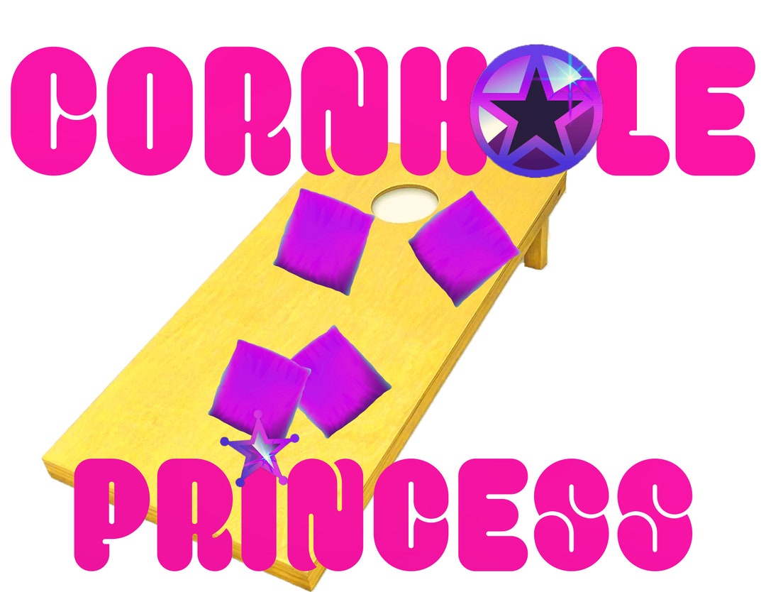 Cornhole Princess PNG GIF JPEG Cornhole Girl Cornhole - Etsy