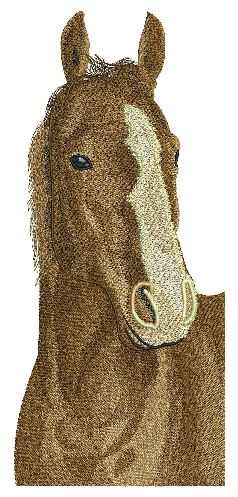 Machine Embroidery File Horse Head Horse Equine Western English Digital ...