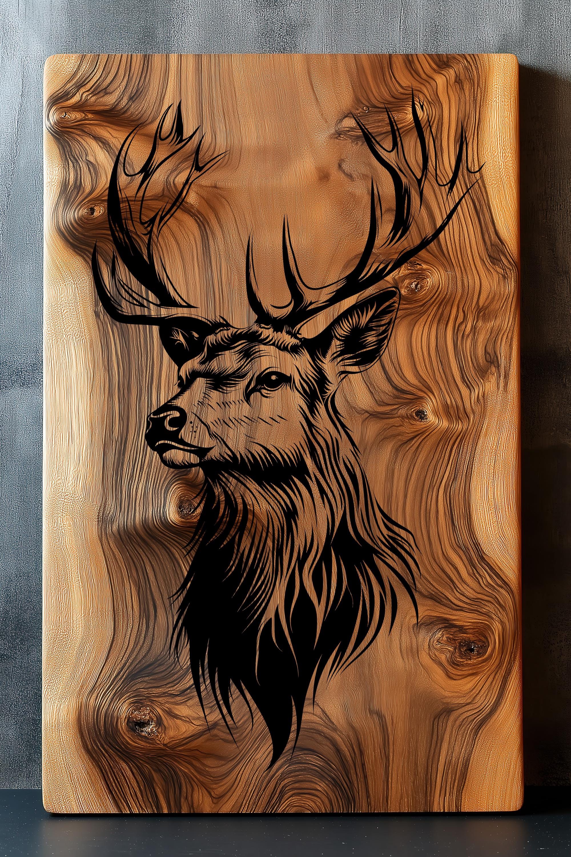 Elk SVG Design: Laser Engraving File (digital Download) - Etsy