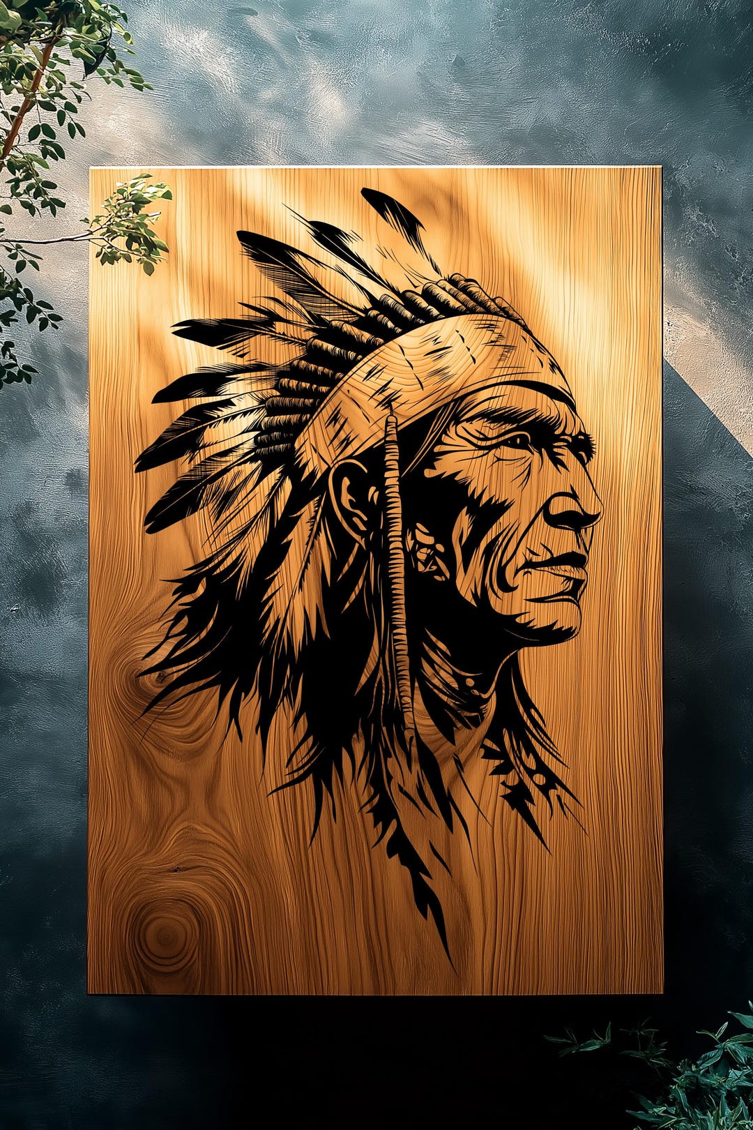 Native American 3 | SVG Laser Ready Engraving File | People and Culture ...