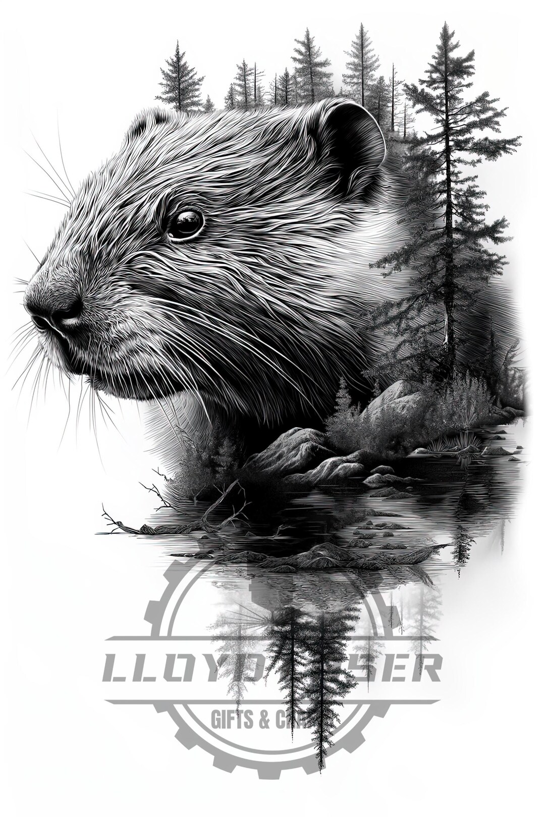 Beaver | Laser Ready Engraving Design Files | Engraved Wall Art ...