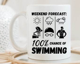Funny Swimming Coffee Mug I Put the Pee in Pools Swim Practice Joke ...