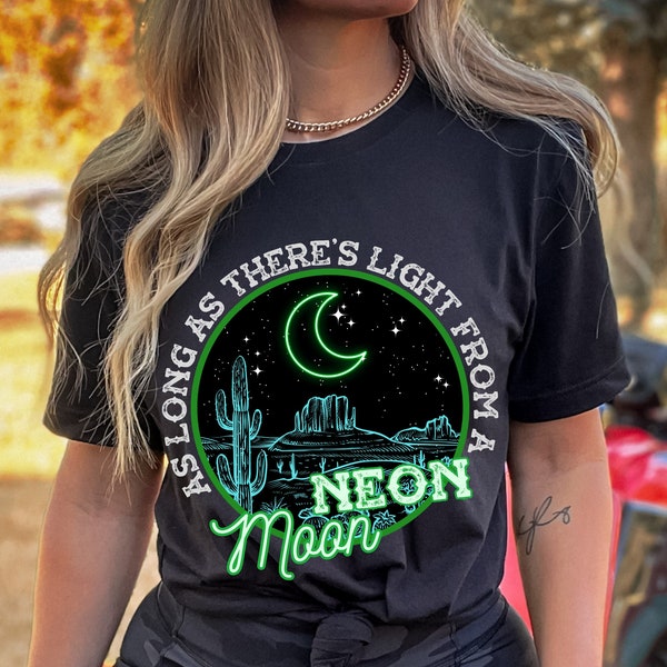 Neon Moon Shirt - Etsy