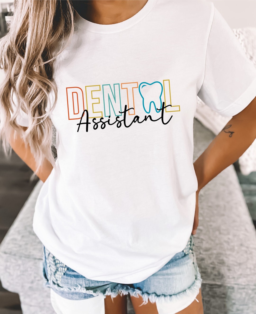 Dental Assistant Shirt, Dentist Tooth Shirt, Dentists Assistant Tooth T ...