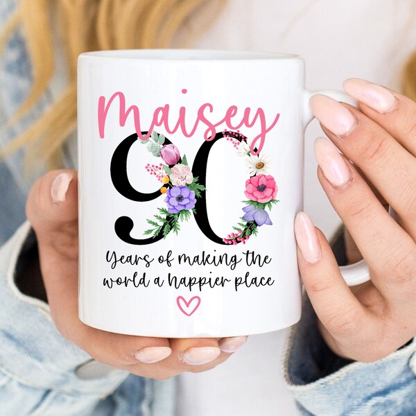 90th Birthday Mug - Etsy