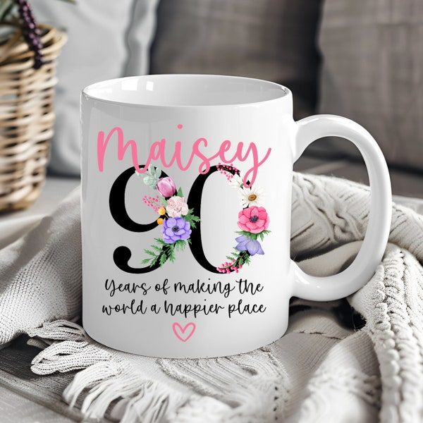 90th Birthday Mug - Etsy