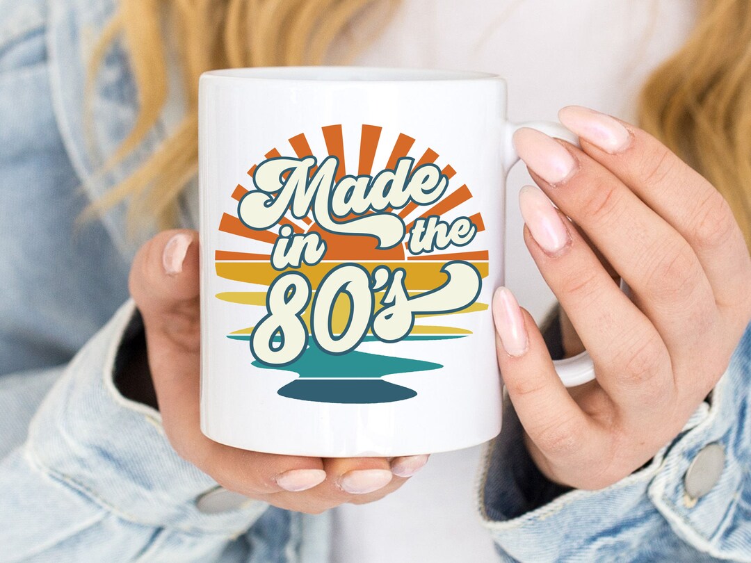 Made in the 80s Mug, 40th Birthday Coffee Mug for Friend 35th Birthday ...