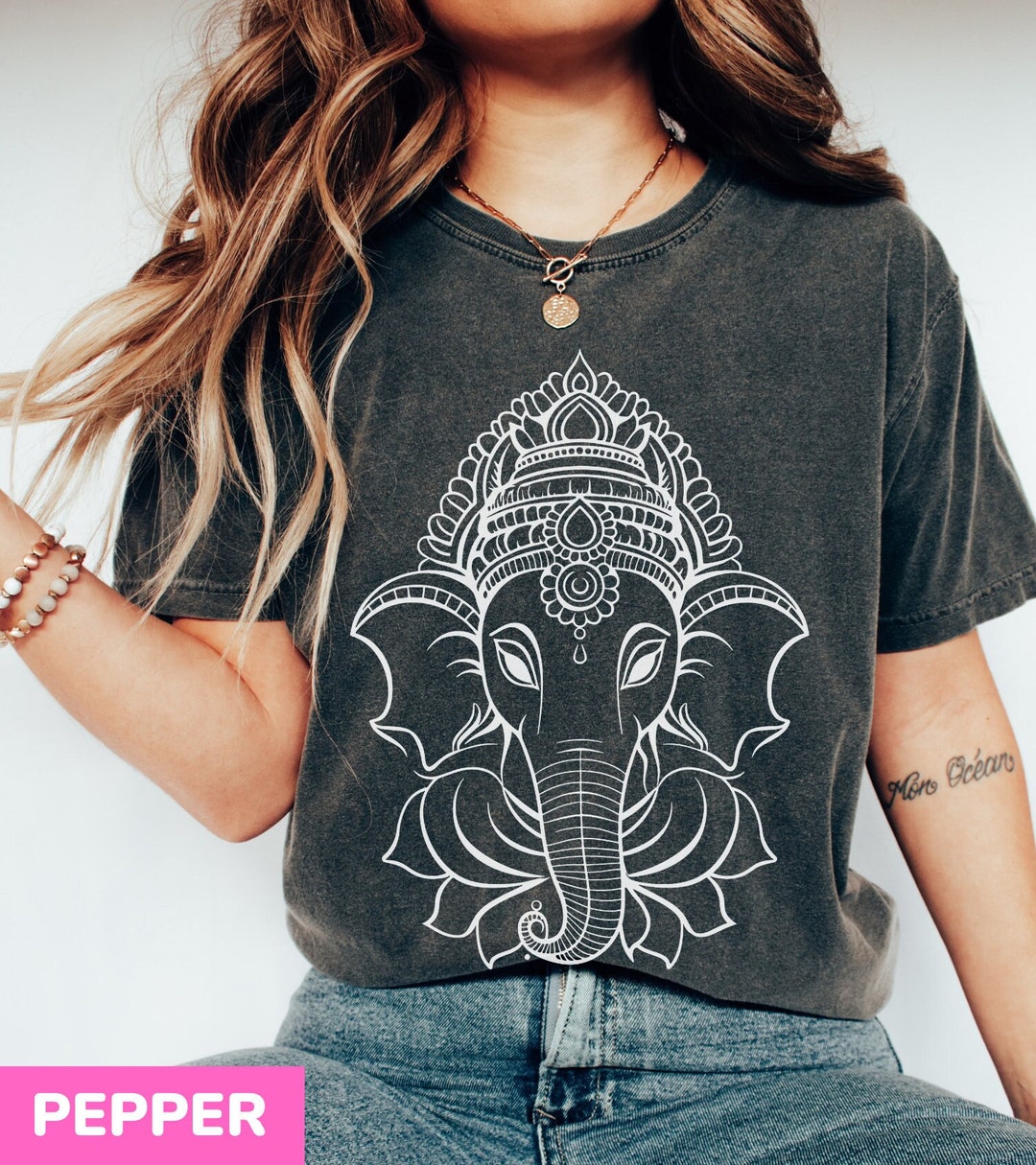 Ganesh Shirt, Ganesha Shirt, Indian Religious Top, Hindu Elephant God ...
