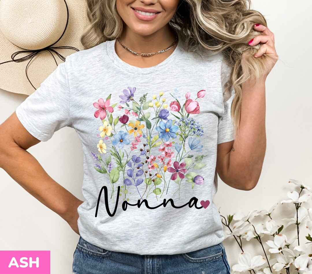 Nonna Wildflower Shirt Nature Shirt for Nonna Who Loves - Etsy