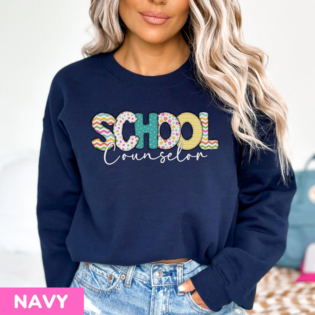 School Counselor Sweatshirt Floral Counselor Sweater, Back to School ...