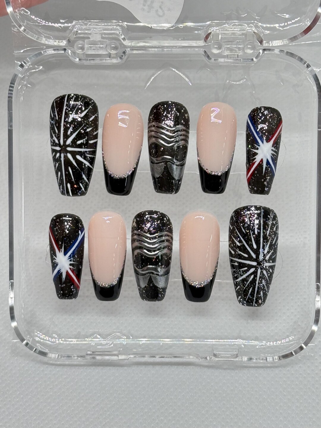 Starwars May the Fourth Lightsaber Disney Press on Nails - Etsy