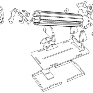 Ping Pong Ball Cannon SVG Laser Cut, Scroll Saw, Fret Saw - Etsy