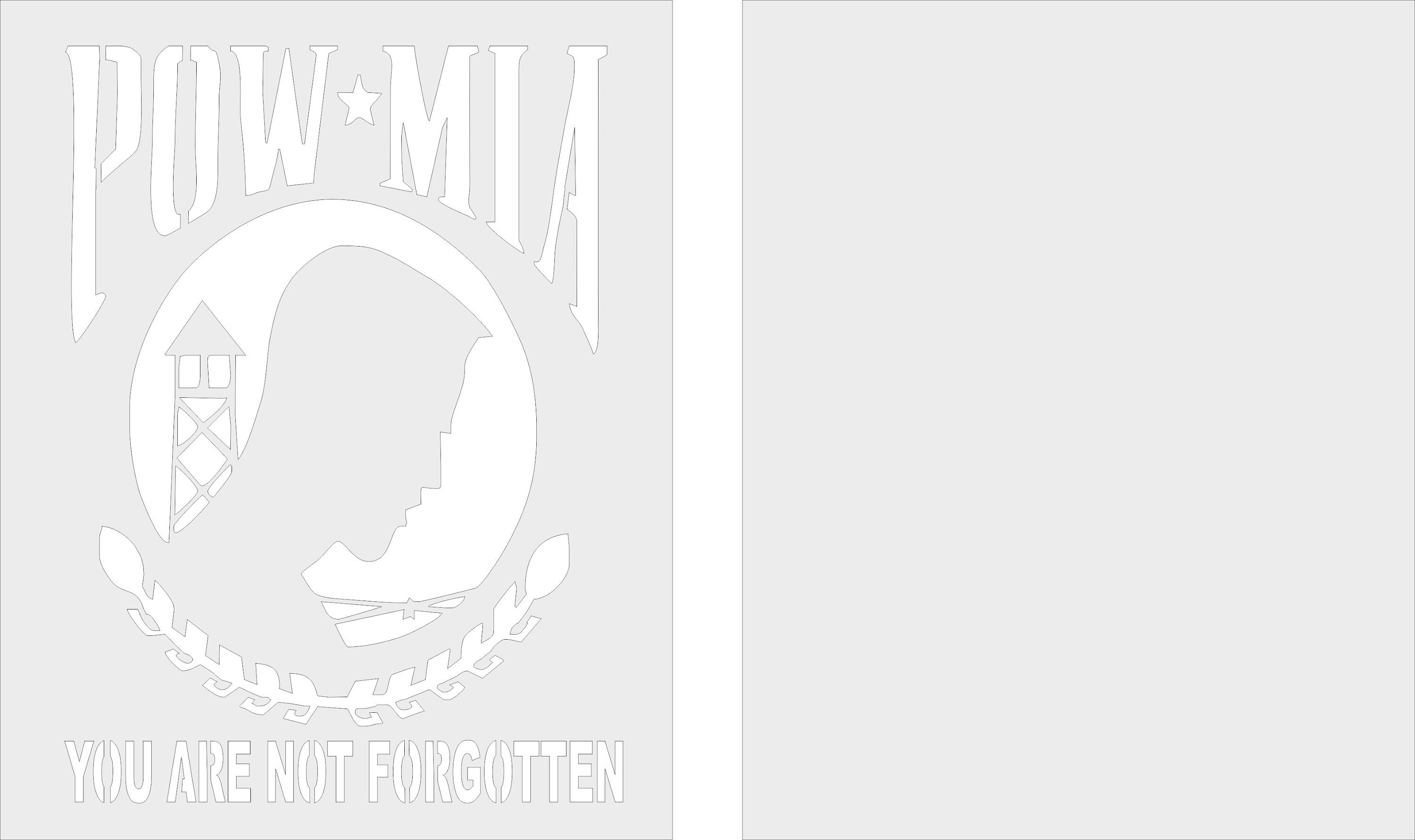 Pow Mia Military SVG Laser Cut, Scroll Saw, Fret Saw, Cricut and ...