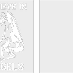 I Believe in Angels Religion SVG Laser Cut Scroll Saw Fret - Etsy