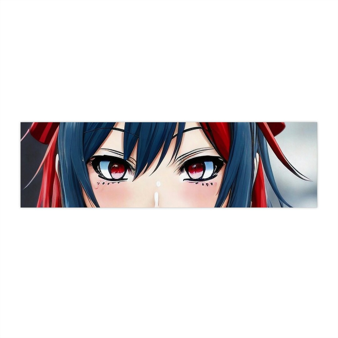 Anime Waifu Eyes Red JDM Auto Bumper Car Sticker Car Decal - Etsy
