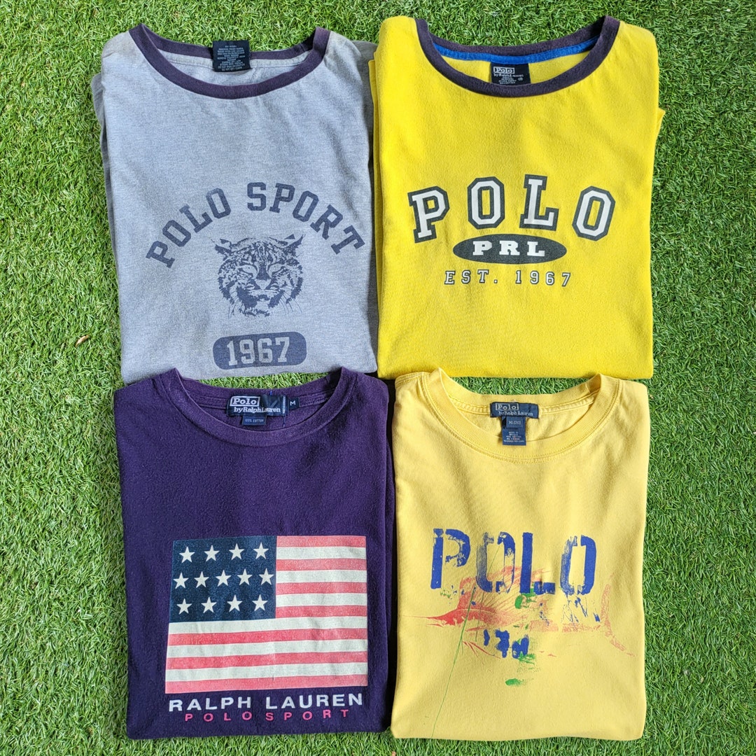 Combo Sale Polo Ralph Lauren T Shirts Ringer Shirt Graphic Width 21-23 ...