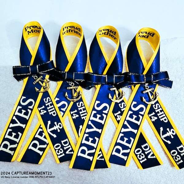 Navy Ribbon - Etsy