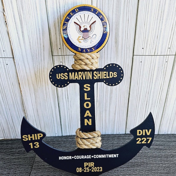 Wooden Anchor for Navy Graduation - Etsy