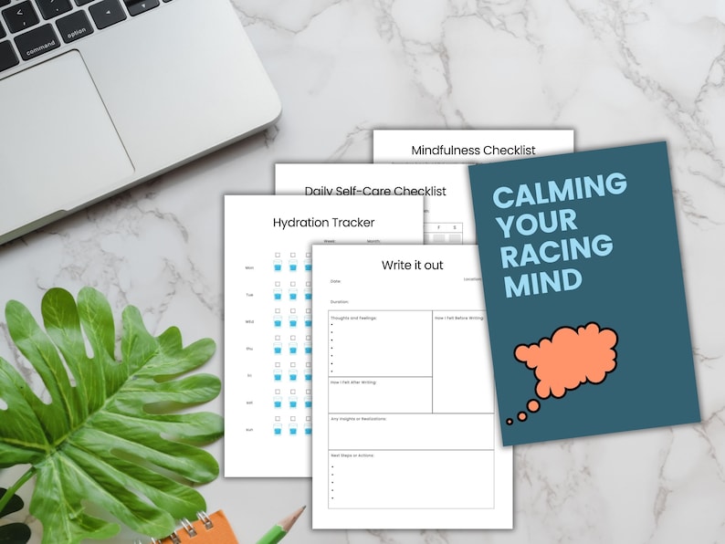 Mental Health Planner Printable Calm Your Mind Journal Digital ...