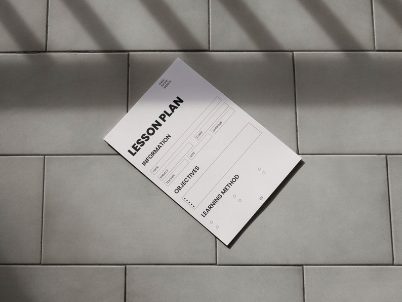 Lesson Plan Printable Canva Editable Template Lesson Planner School ...